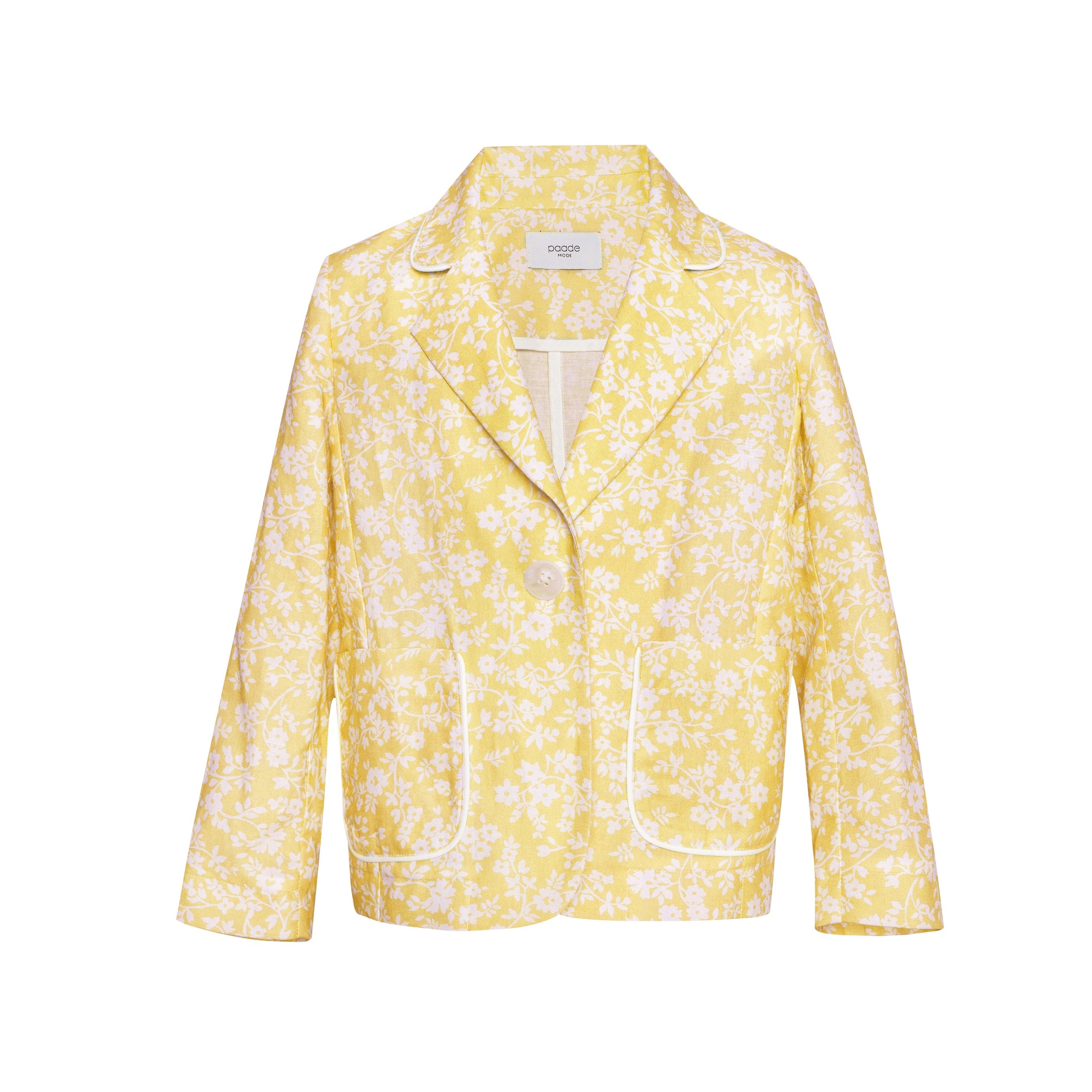 Linen-blend Jacket Mimi, Yellow